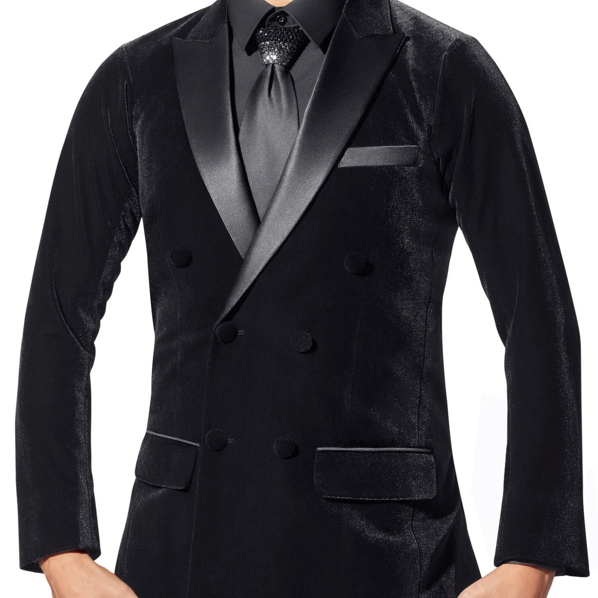 Men's Velvet Double Breasted Smooth Jacket-613 – PLT Dancewear